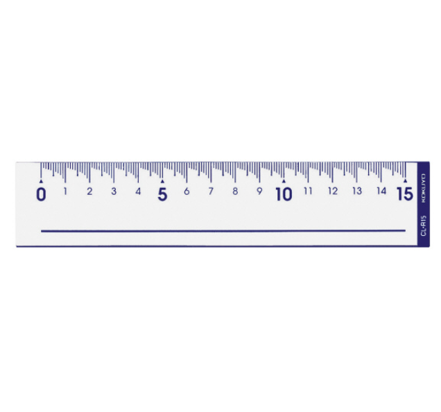 Kokuyo Convex Wave Scale Ruler - 15 cm – IRO