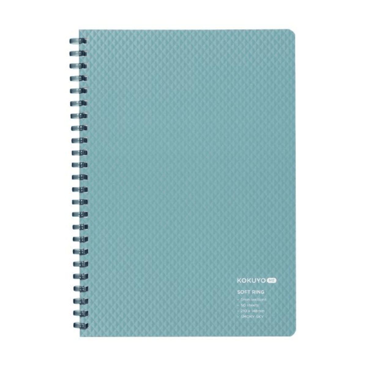 Kokuyo ME Soft Ring Notebook - 5mm Grid - A5 - 50 sheets - Smoky Sky – IRO